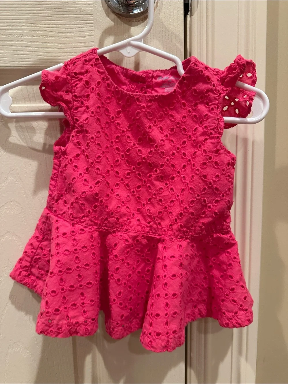 Ralph Lauren | Shirts & Tops | Ralph Lauren Girls Hot Pink Eyelet ...